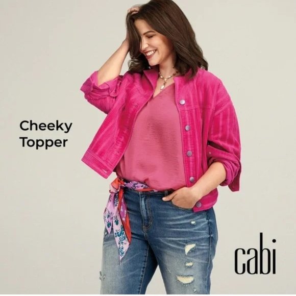 CAbi | Jackets & Coats | Cabi 424 Cheeky Topper Fall 221 Small Euc ...